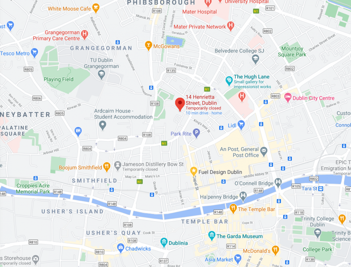 14 Henrietta Street | Our Location